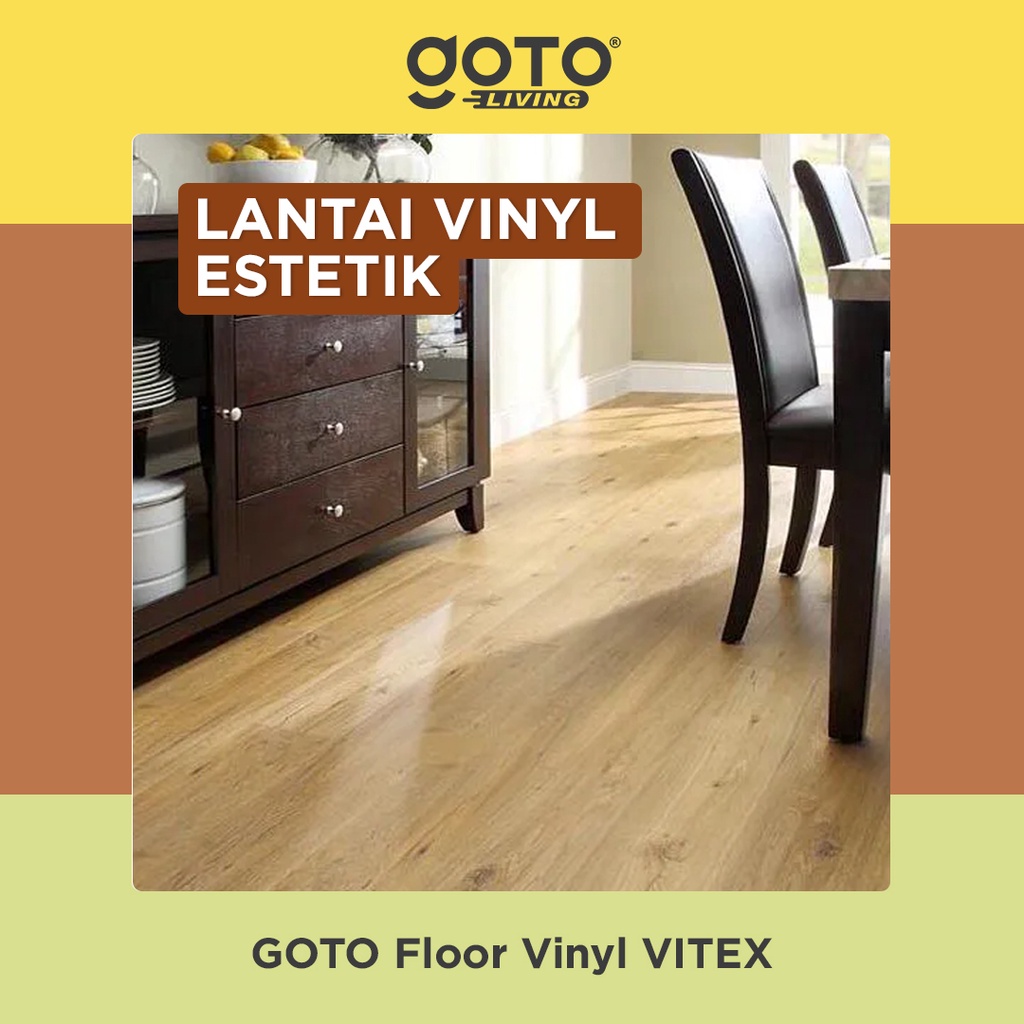 Jual Goto Vitex Floor Vinyl Sticker Lantai Wallpaper Stiker Motif Kayu ...