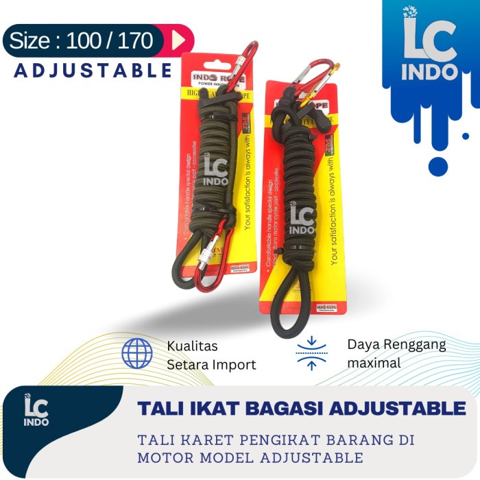 Jual Tali cargo motor Adjustable Tali bagasi motor bisa Multi size ...
