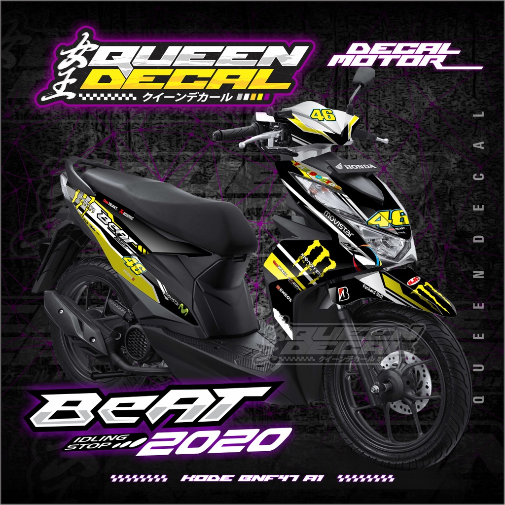 Jual CUSTOM DESAIN DECAL STICKER FULL BODY KEREN HONDA BEAT NEW DELUXE ...