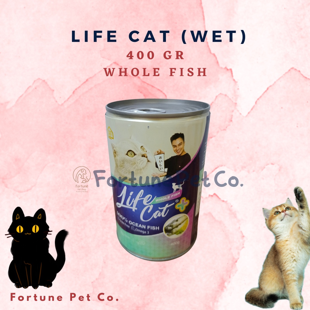 Jual LIFE CAT PLUS Kaleng 400 gr WHOLE FISH Makanan Basah Kucing ...