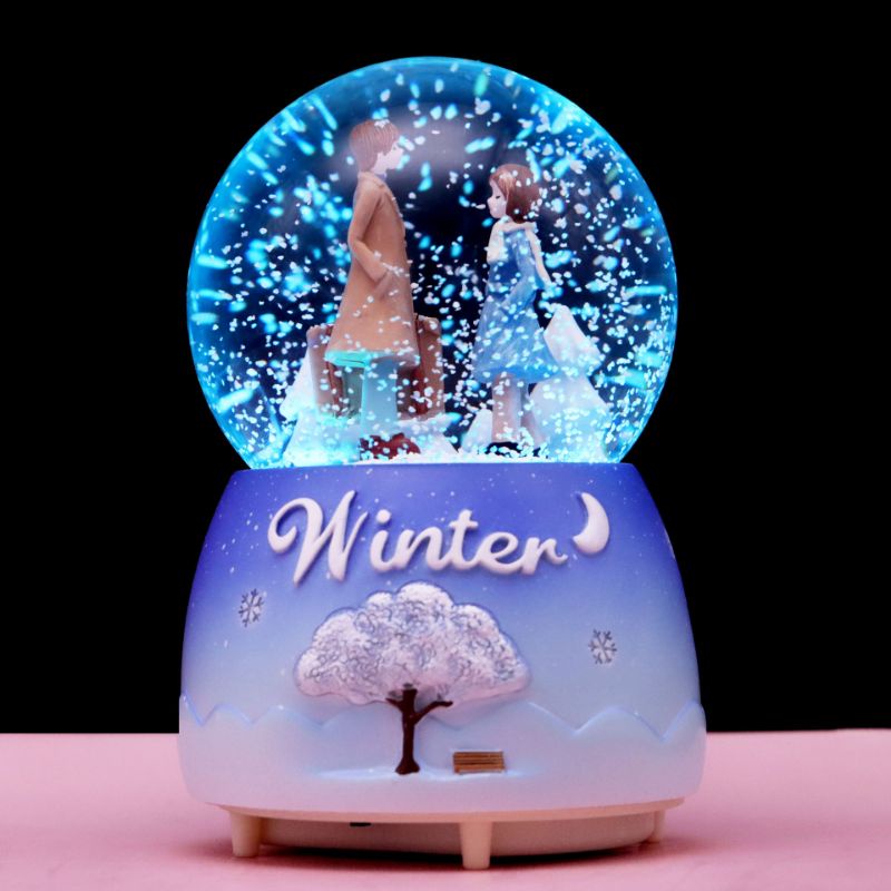 Jual SnowBall Music Lamp - Bola Musik Lampu - Snowball Couple White ...