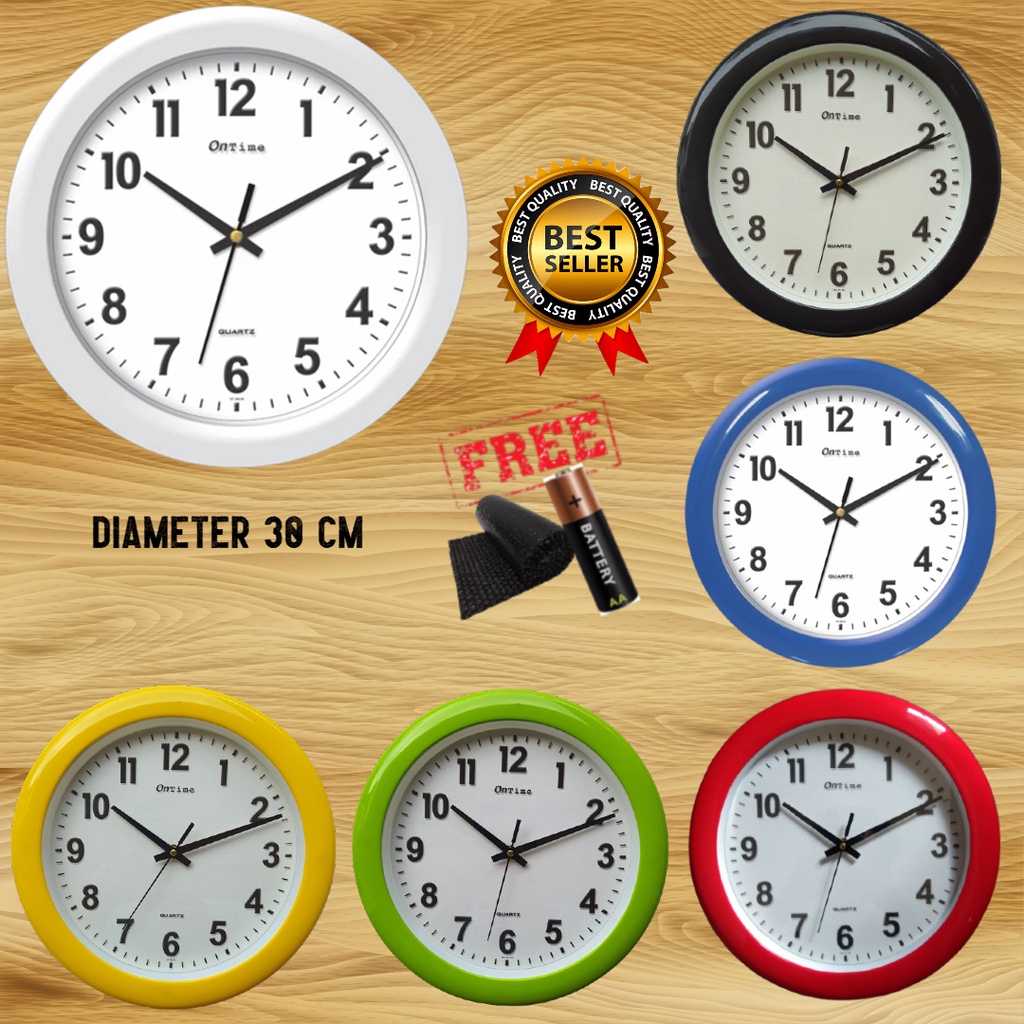Jual Jam Dinding Besar Murah Grosir Minimalis Polos Warna Garansi ...