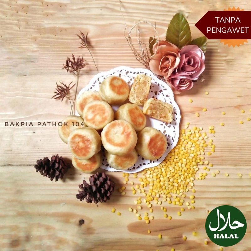 Jual Bakpia Basah Pathok 104 ~ Original Kacang Ijo Kupas (Oleh-oleh khas Jogja) | Shopee Indonesia