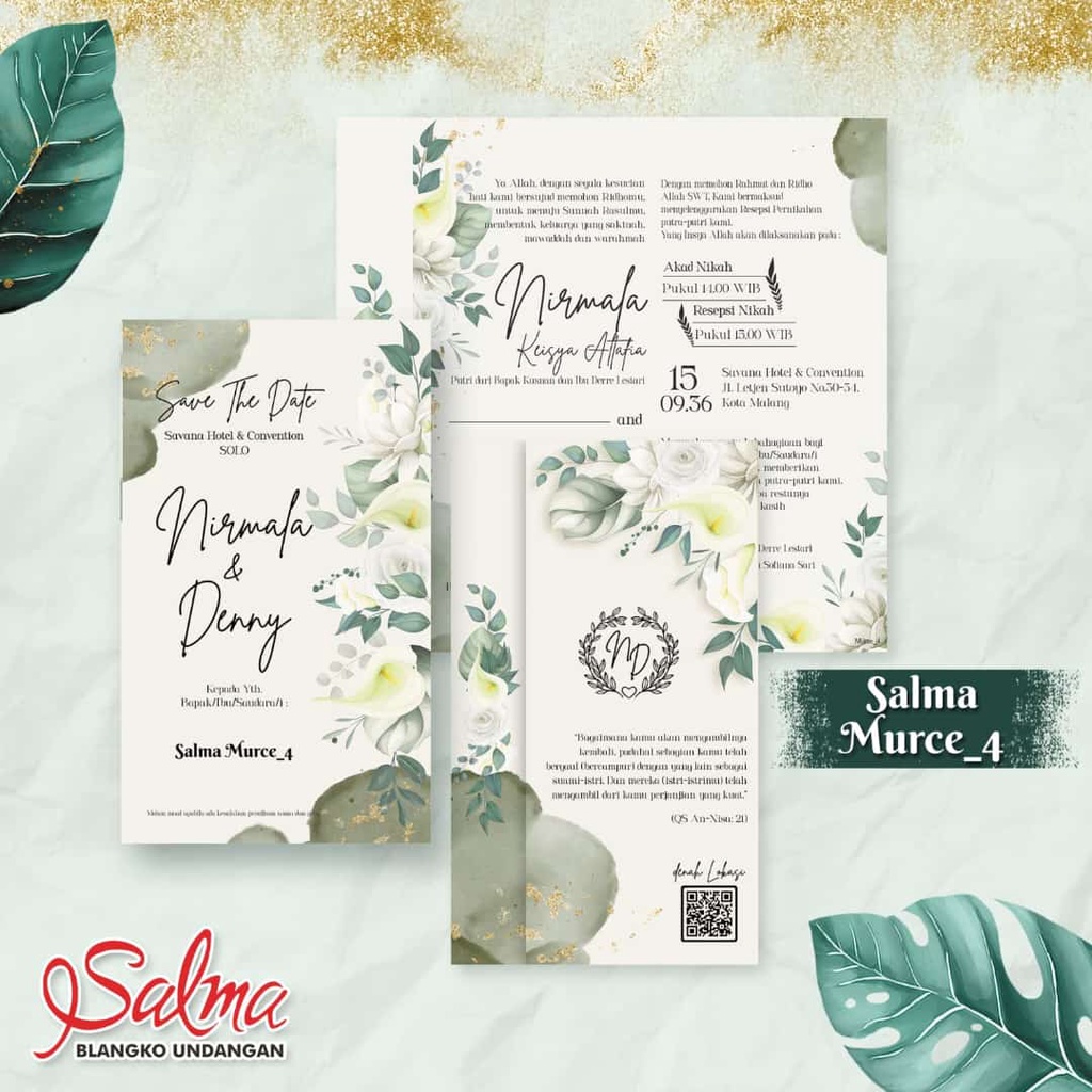 Jual Salma Murce 04| Blangko Undangan | Undangan Print | Undangan Kosong | Undangan | Undangan ...