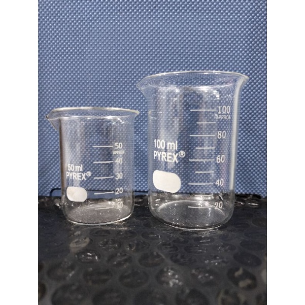 Jual beaker glass pyrex 50ml 100ml 250ml 500ml 1000ml | Shopee Indonesia