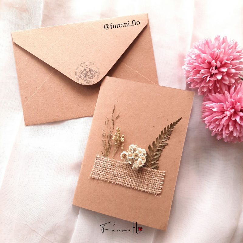 Jual Amplop Vintage Bunga Rustic | Kartu Ucapan Bunga Rustic | Amplop ...