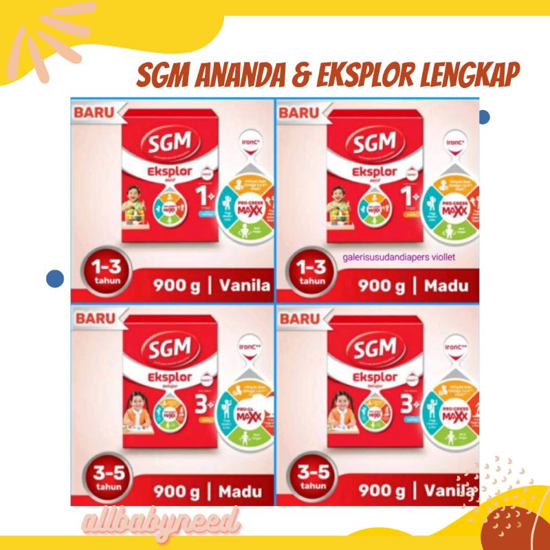 Jual susu baby bayi SGM sgm ananda 0-6 6-12 1+ 3+ 5+ soya 400 600 900 1000 g gr 1 kg murah ...