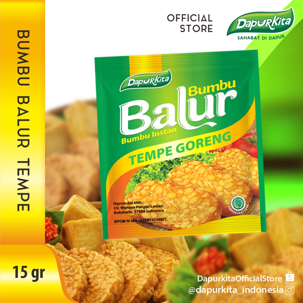 Jual BUMBU BALUR TEMPE DAPURKITA 1 Renteng @10 Sachet | Shopee Indonesia
