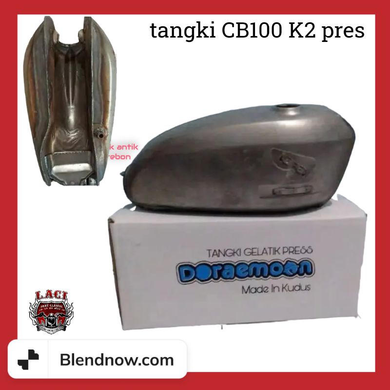 Jual tangki tengki CB 100 K2 glatik pres kudus doraemon | Shopee Indonesia