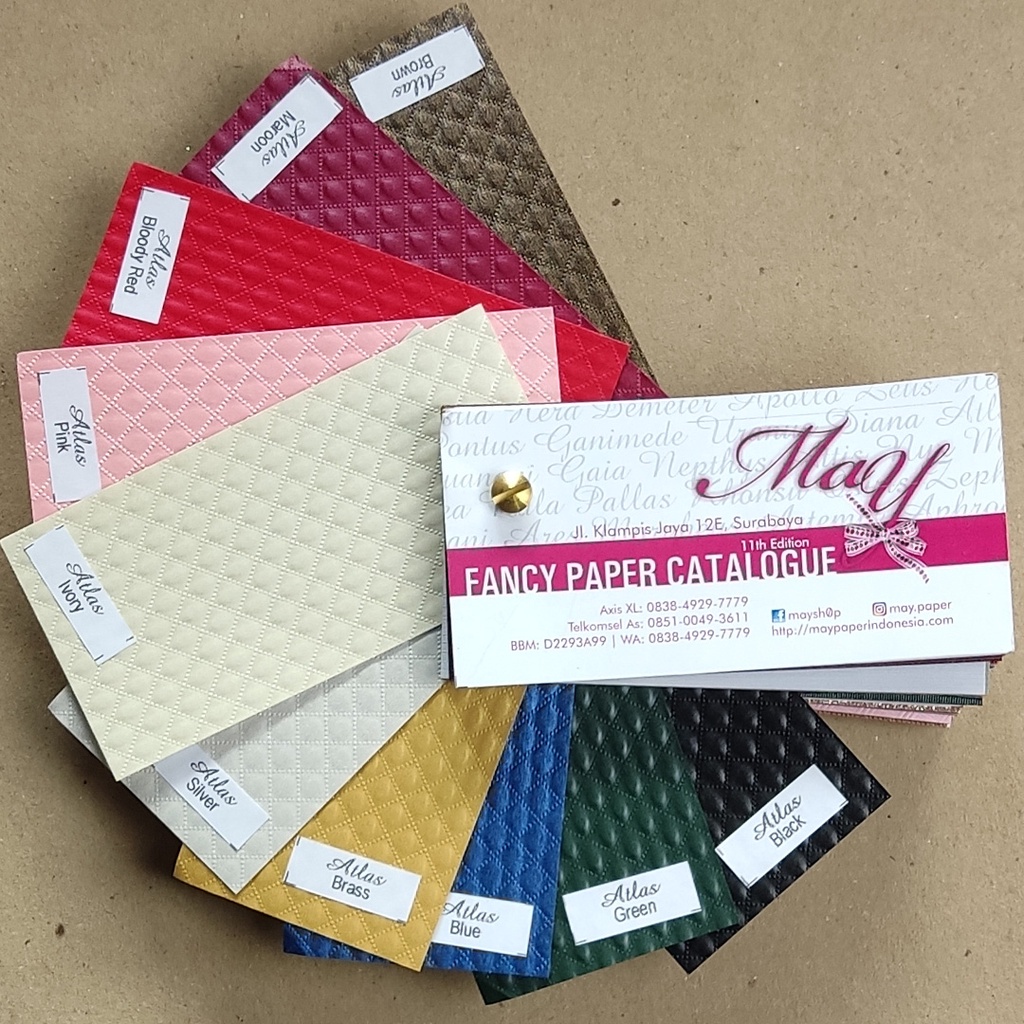 Jual Kertas Kado Fancy Paper Atlas (Ivory, Silver, Pink, Red, Maroon ...