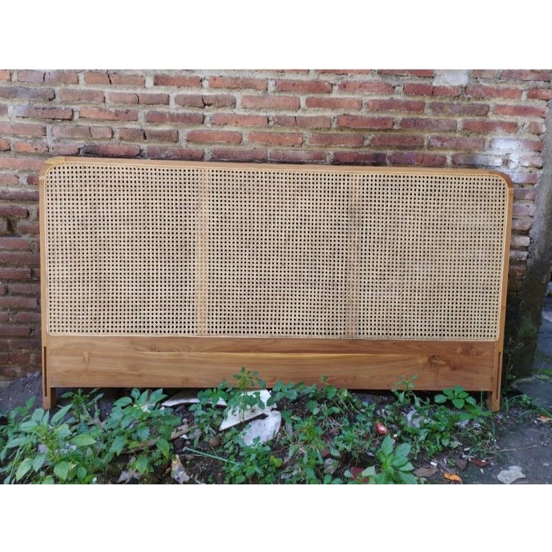 Jual Head board jati Rotan L. 180cm (kepala tempat tidur) | Shopee ...
