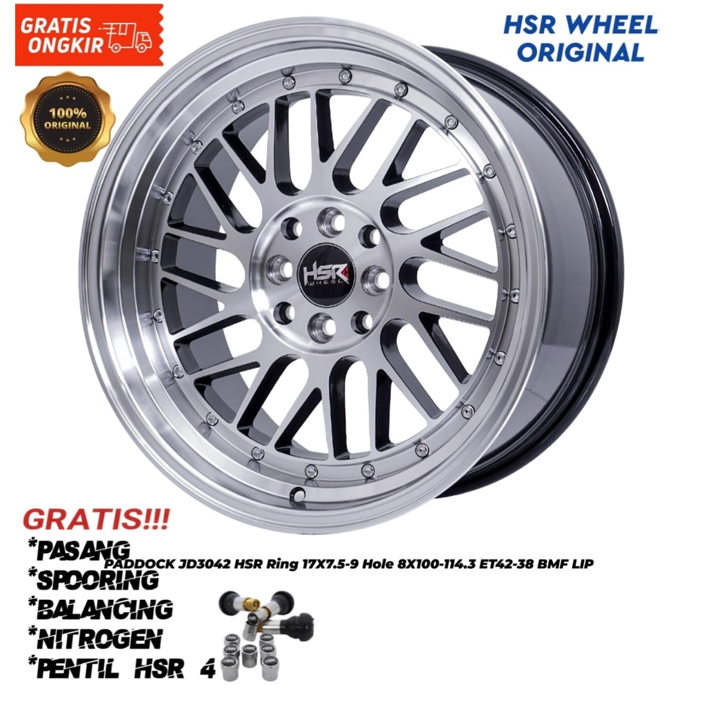 Jual Velg racing hsr wheel mobil Grand Livina,Honda Maestro,Jazz New RS ...