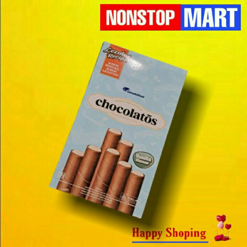 Jual CHOCOLATOS Wafer roll varian rasa 1 Box 20 x 16gr | Shopee Indonesia