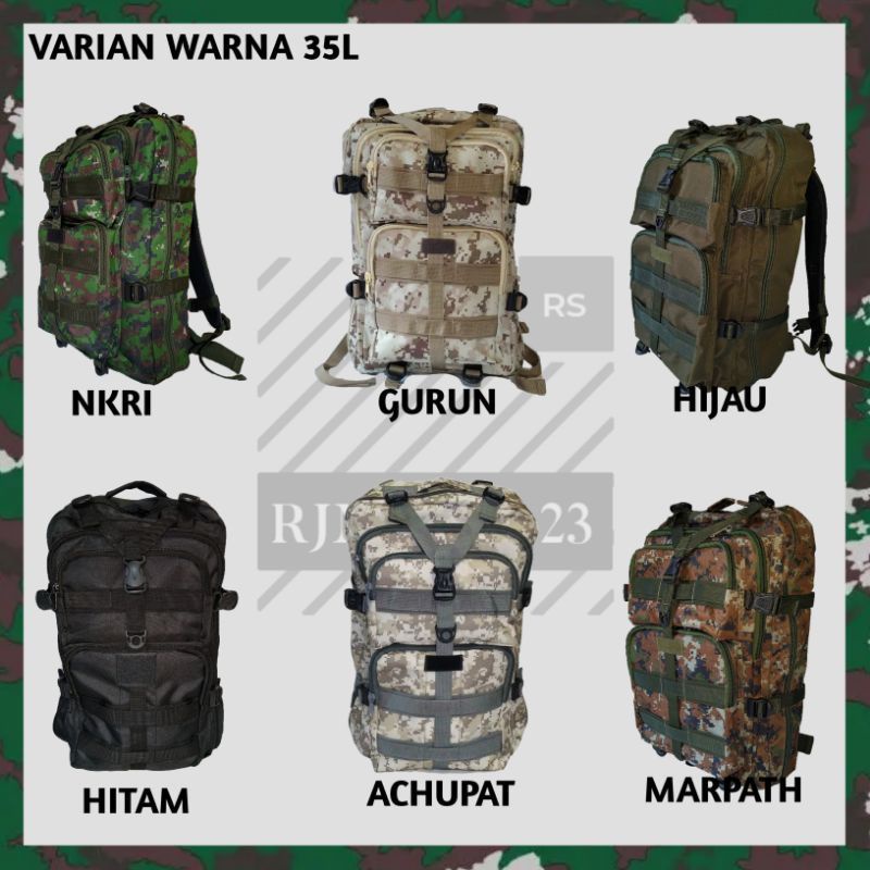 Jual Tas Ransel Punggung Backpack Tactical Army Loreng Pria Dewasa ...