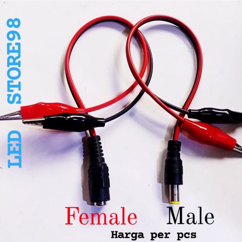 Jual JAPIT AKI KECIL DENGAN COLOKAN JACK MALE FEMALE | Shopee Indonesia
