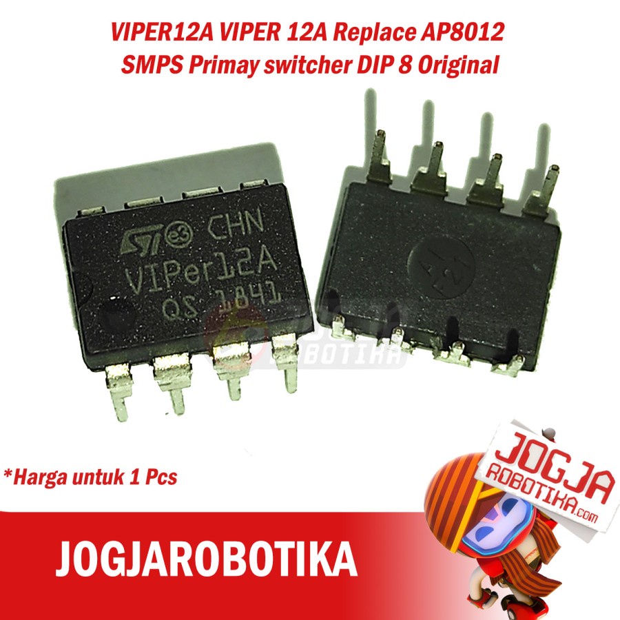 Jual VIPER12A VIPER 12A Replace AP8012 SMPS Primay Switcher DIP 8 | Shopee Indonesia