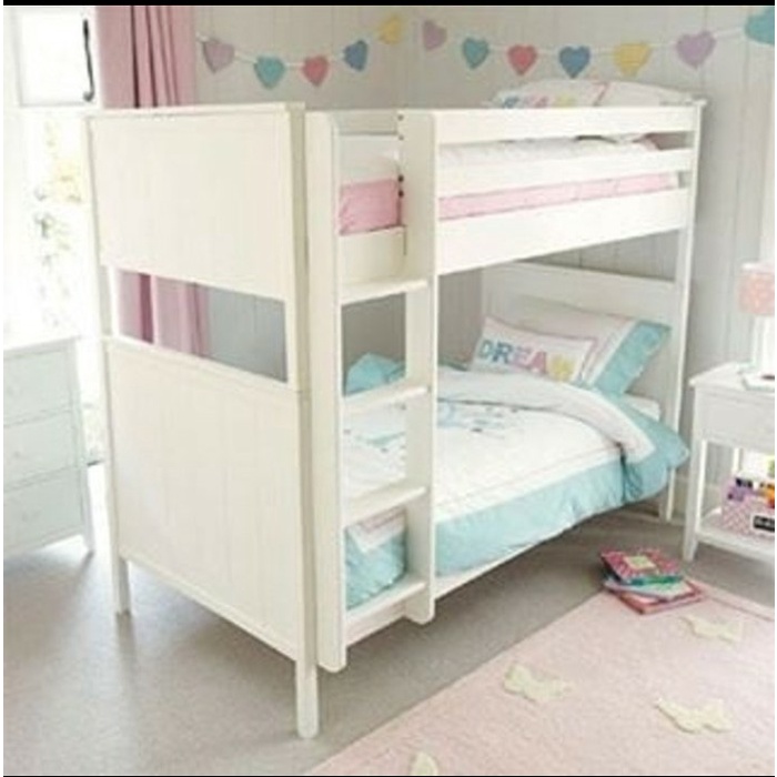 Jual Tempat Tidur Tingkat Cat Duko Cream Evory | Shopee Indonesia