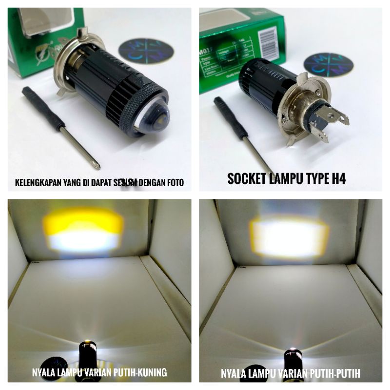 Jual [BEST QUALITY] LAMPU LED RTD M01F 30watt H4 MOTOR Mobil LASER ...