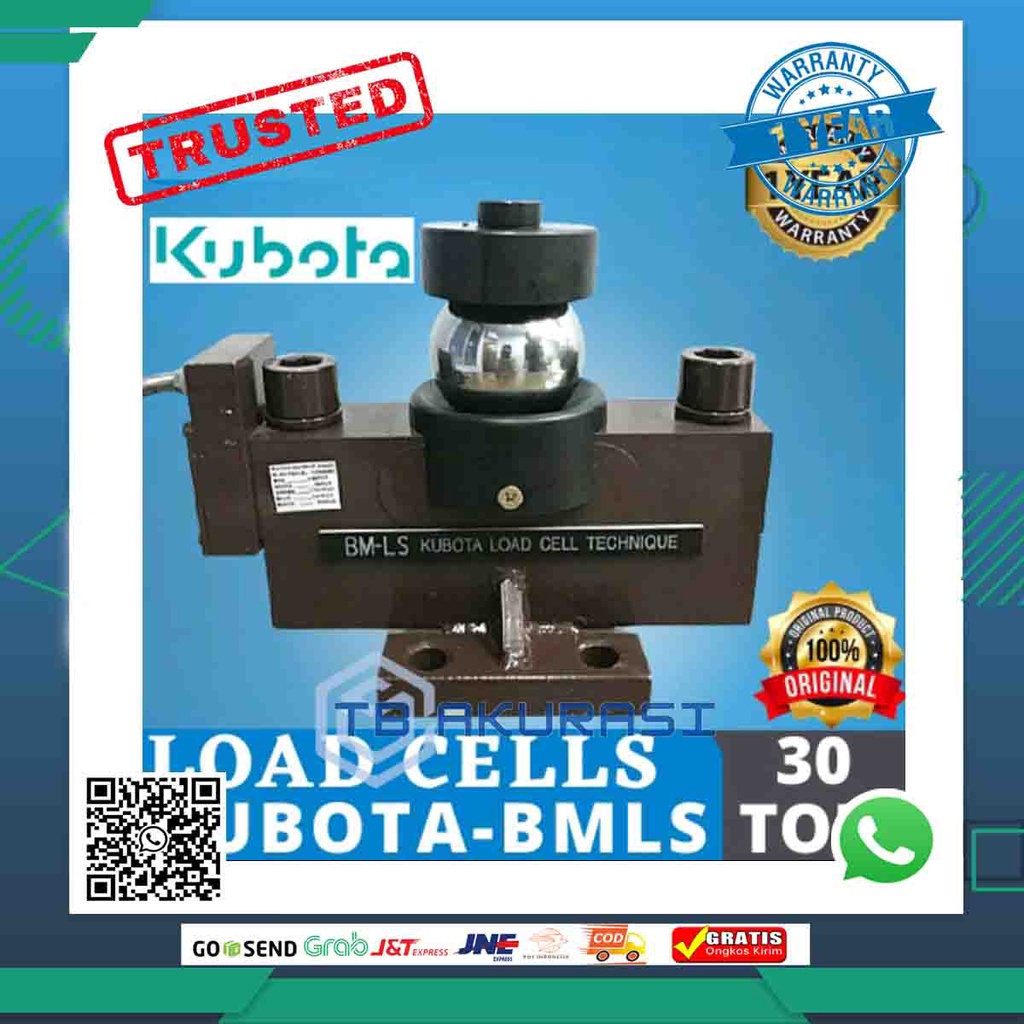 Jual LOAD CELL KUBOTA BMLS 30 TON / LOAD CELL JEMBATAN TIMBANG BMLS 30 TON New Original Garansi ...