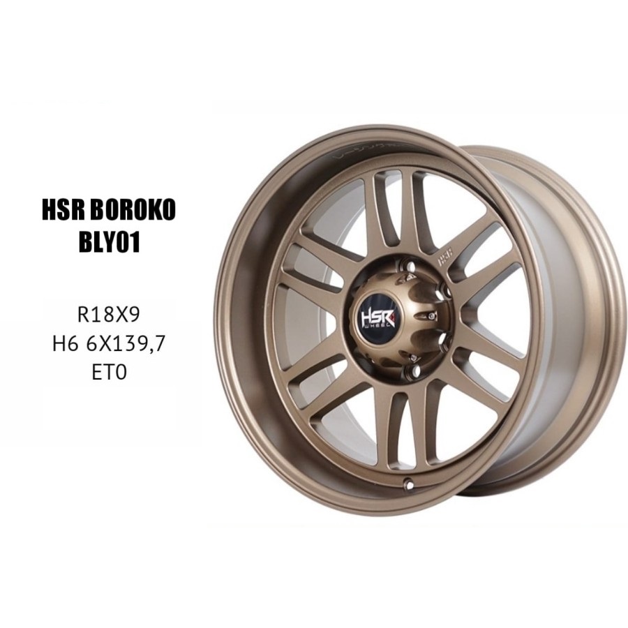Jual Velg HSR Boroko ( BLY01 ) Ring 18 Velg/Pelek Racing Fortuner Pajero | Shopee Indonesia