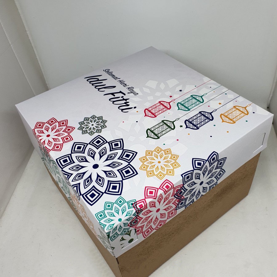 Jual ( 2pcs ) Cake Box Idul Fitri Kardus Kemasan Kue Bolu Pudding ...
