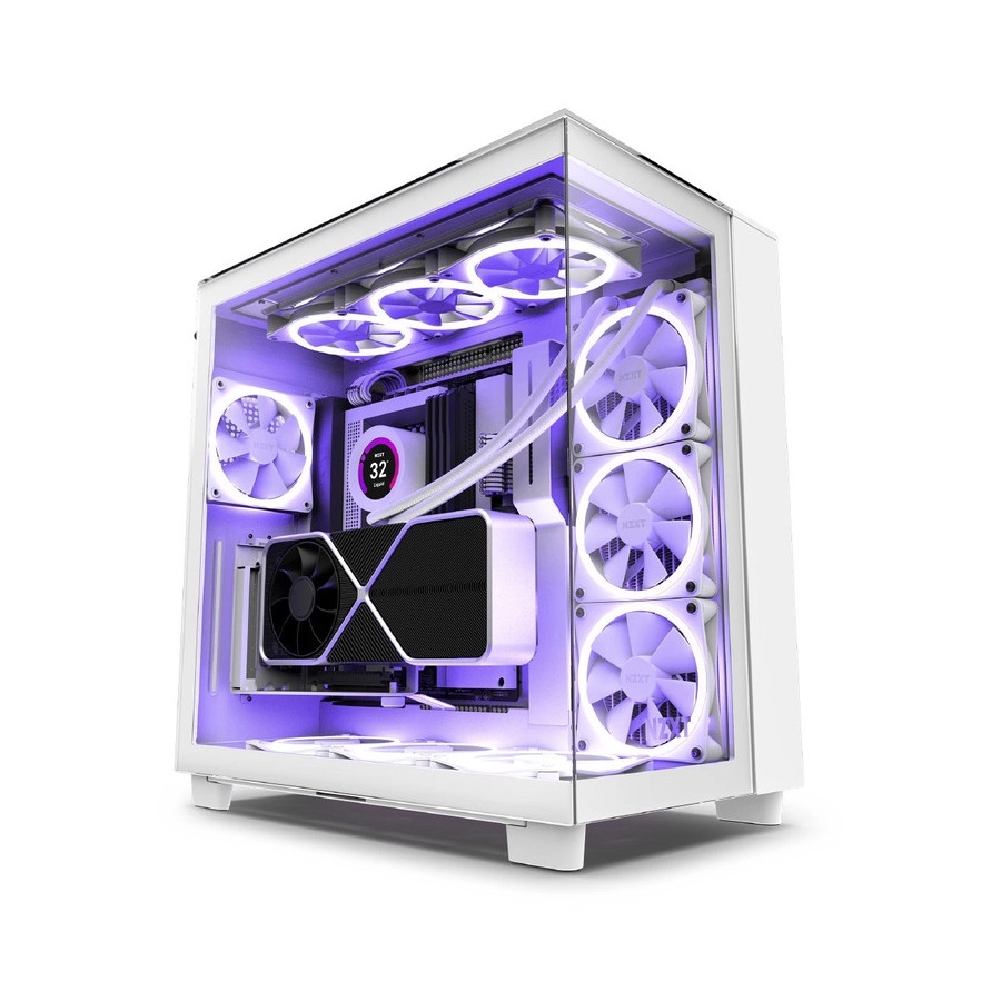 Jual NZXT H9 Flow Matte White | Shopee Indonesia