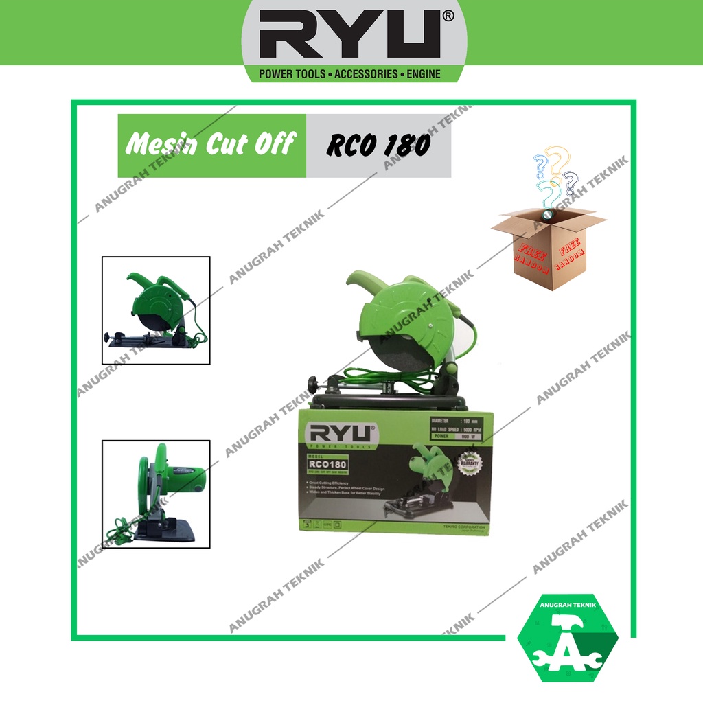 Jual RYU Mesin Cut Off RCO 180 / Mesin Potong Besi Alumunium 7 Inch ...