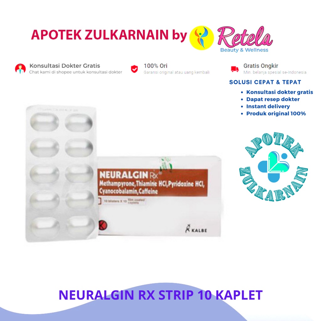 Jual NEURALGIN RX 500MG 1 STRIP 10 TABLET | Shopee Indonesia