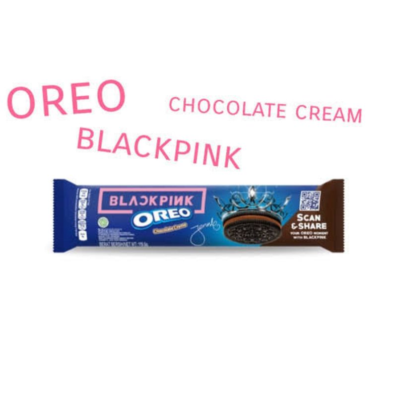 Jual Oreo Blackpink Blue Version (Cream Chocolate) 123.5g | Shopee ...