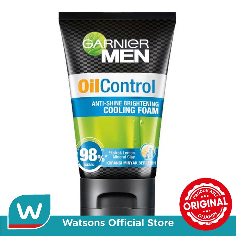 Jual Garnier Men Oil Control Cooling Foam 100ml | Shopee Indonesia