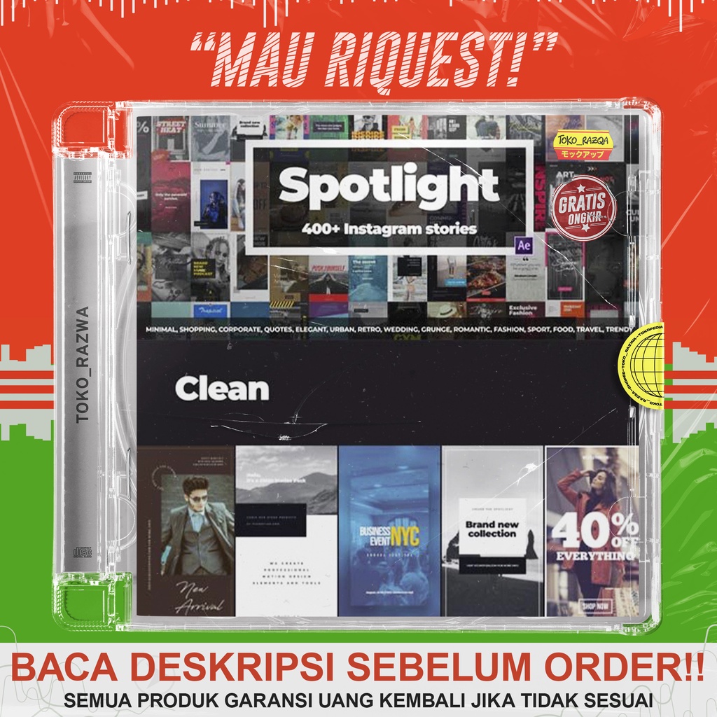 Jual Instagram Stories - After Effects - AtomX Extension | Shopee Indonesia