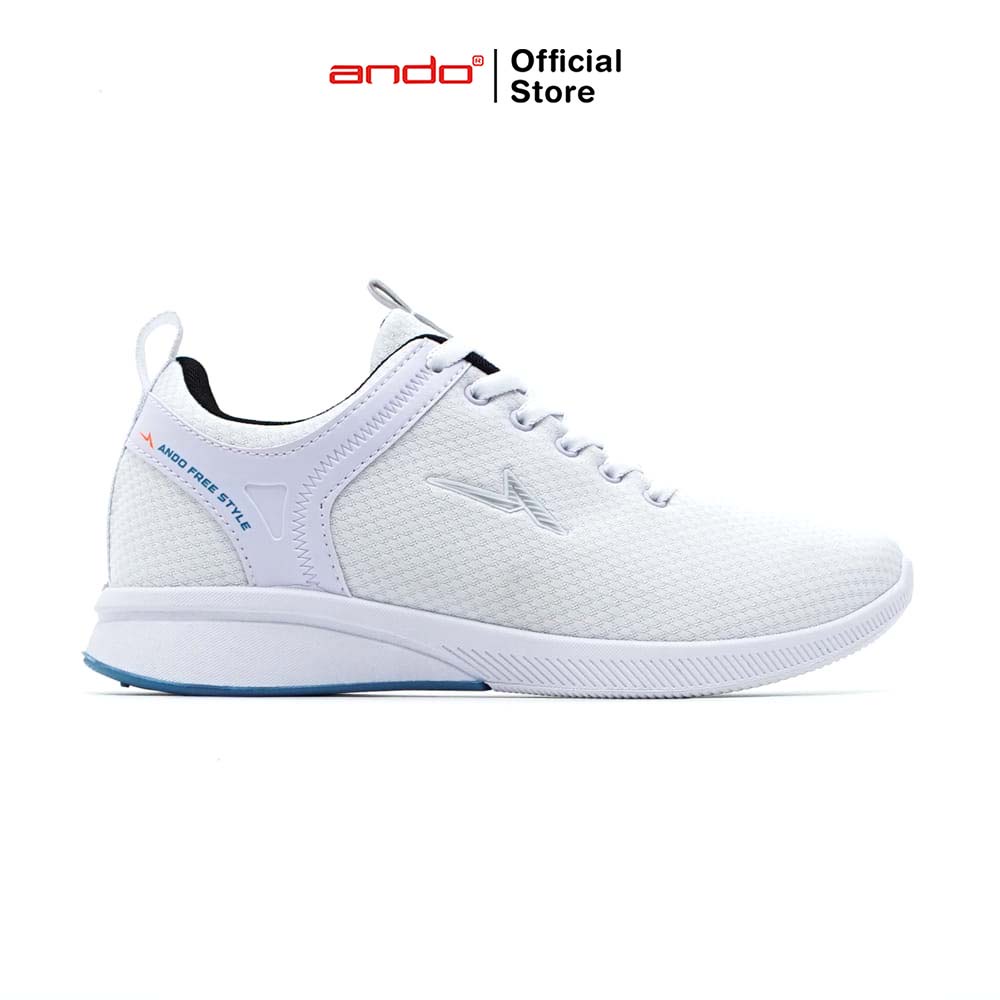 Jual Ando Official Sepatu Sneakers Asha Wanita Dewasa - Putih/Hitam ...