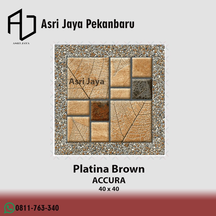 Jual Keramik Dinding Kasar Mulia Accura 40x40 Platina Grey KW 1 ...