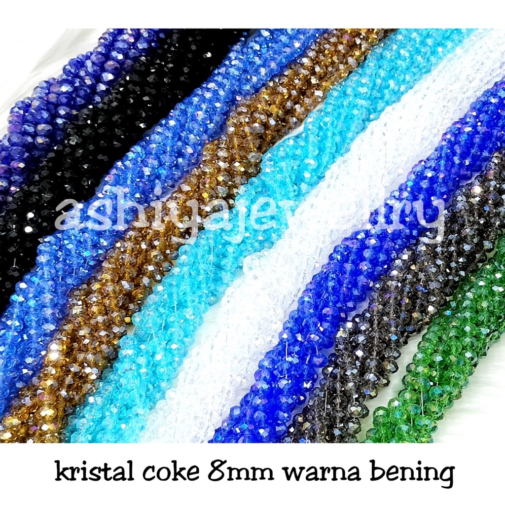 Jual 8mm KRISTAL CRYSTAL CEKO MANIK Bahan Craft Model BAPAU BAKPAU BAKPAO WARNA BENING ...
