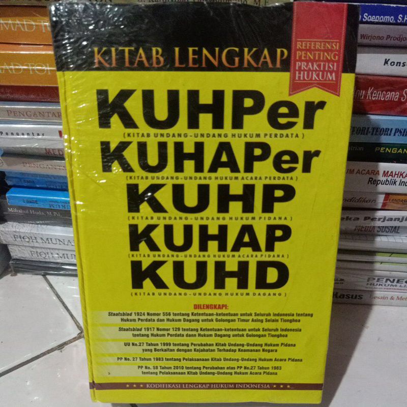 Jual kitab lengkap kuhper kuhaper kuhp kuhap kuhd | Shopee Indonesia