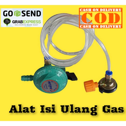 Jual alat isi ulang gas portable reffil gas kaleng fullset | Shopee ...