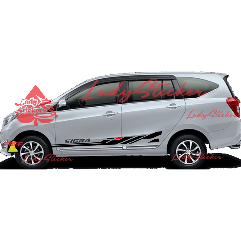 Jual striping sticker list mobil sigra sticker stiker mobil daihatsu ...