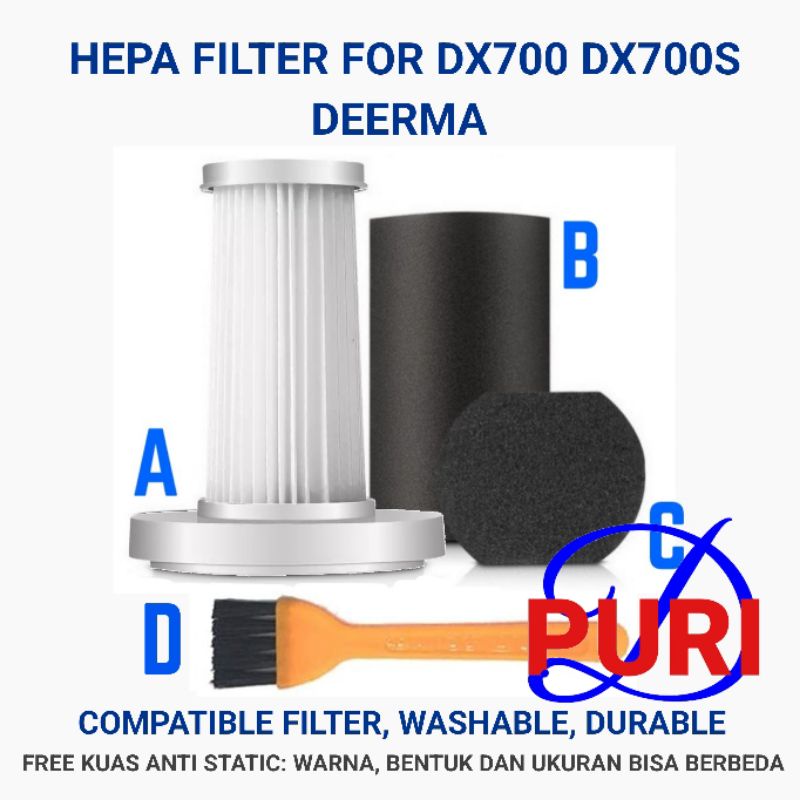 Jual Filter Deerma DX700 DX810 DX700S Compatible Umeda Vacuum Cleaner ...