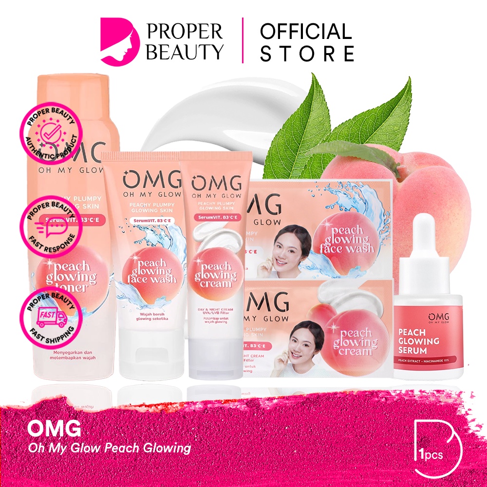 Jual OMG Oh My Glow Peach Glowing Indonesia / Skincare Face Care ...