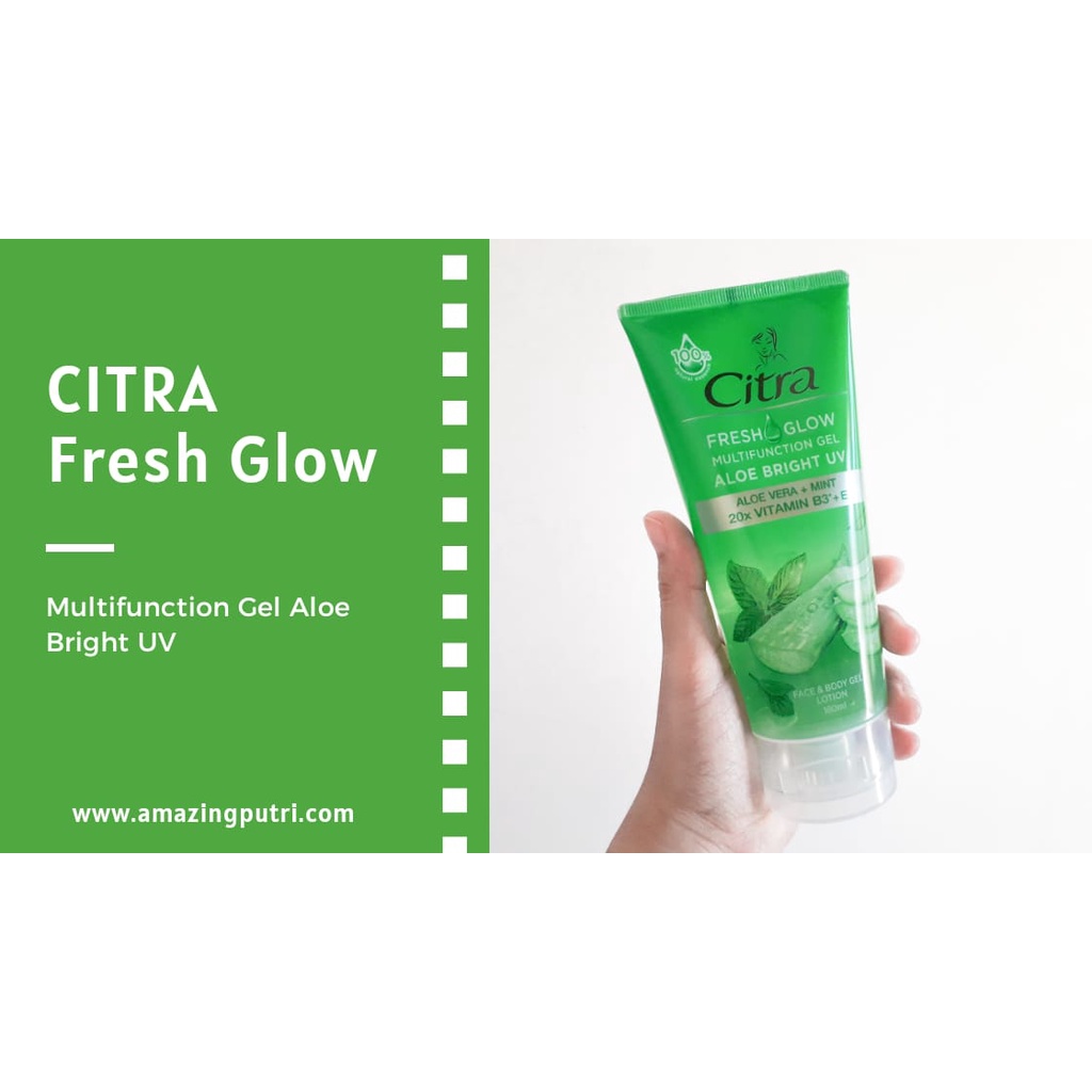 Jual CITRA FRESH GLOW ALOE VERA GEL 100ML/180Ml | Shopee Indonesia