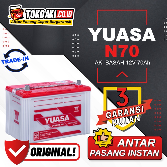 Jual Yuasa Pafecta N70 - 70Ah | Shopee Indonesia