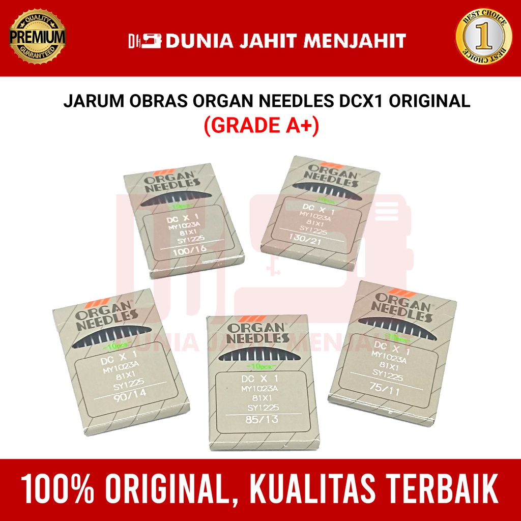 Jual Jarum Obras ORGAN NEEDLES DCx1 Original Berbagai Ukuran | Shopee Indonesia