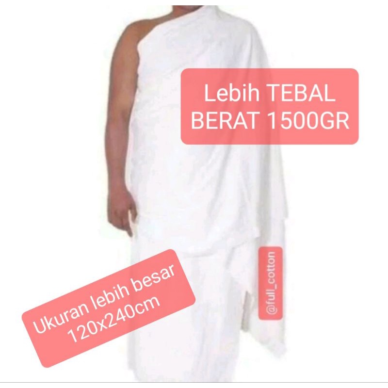 Jual Kain Ihrom Pria Jumbo / Kain Ihram/ Ikhrom Pria/ Manasik Haji ...