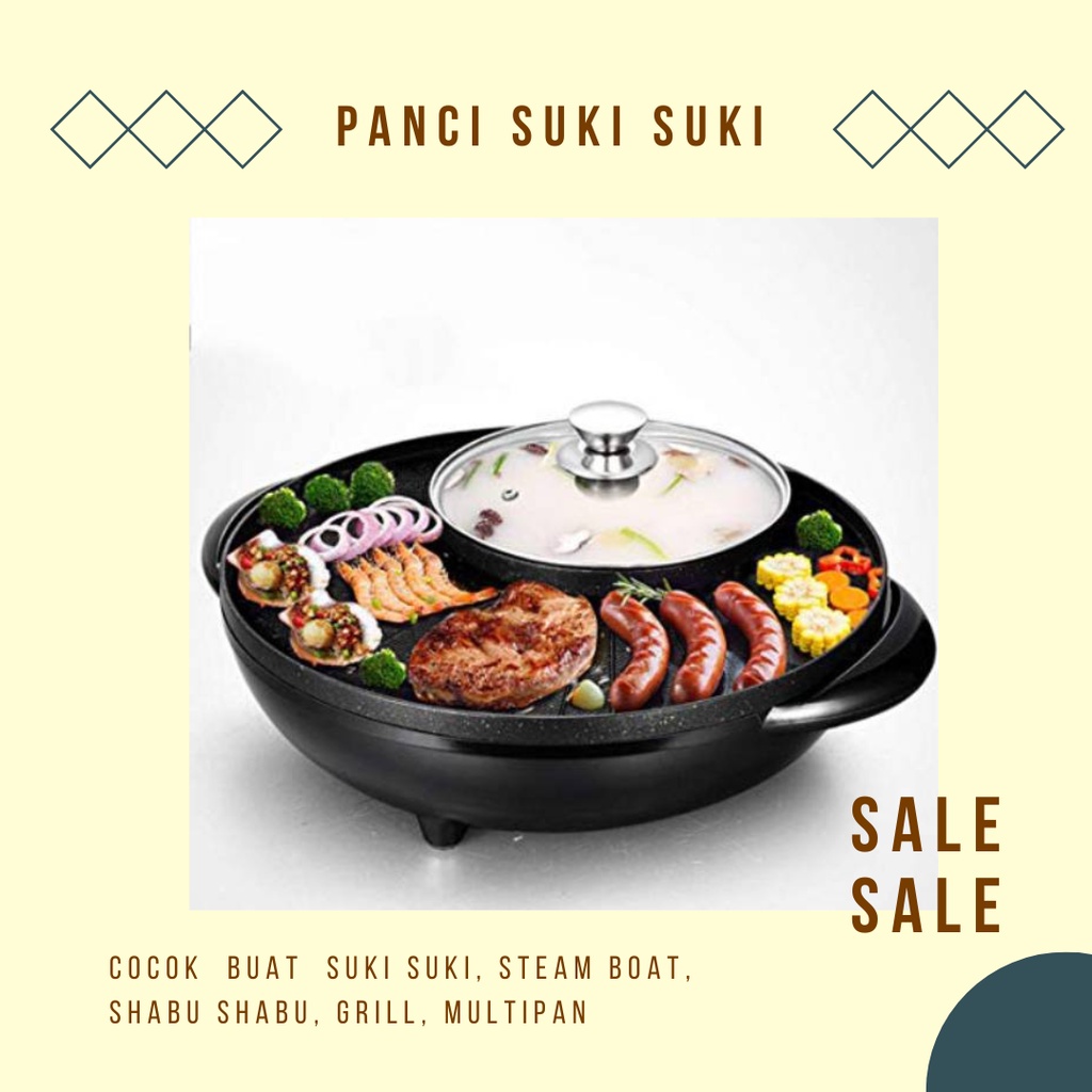Jual Panci Suki Suki,Steam Boat, Shabu Shabu, Pan Grill, Multipan ...