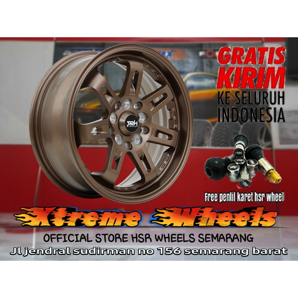Jual velg racing ring 15 velg mobil hsr wheel daimon r15 lebar 6,5 et 42 untuk ertiga innova ...