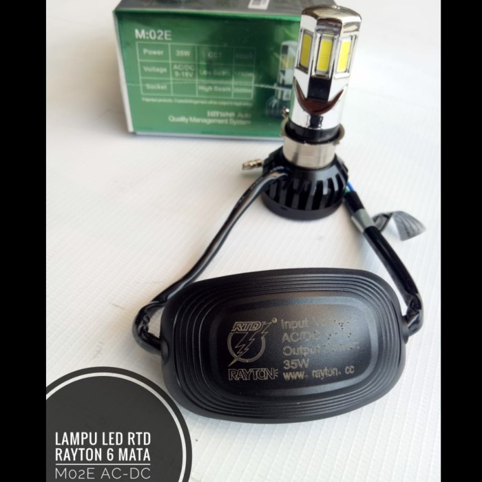Jual Lampu Led 6 Sisi / 6 Mata Rtd Rayton 100% Original Ac Dc 35W M02E ...