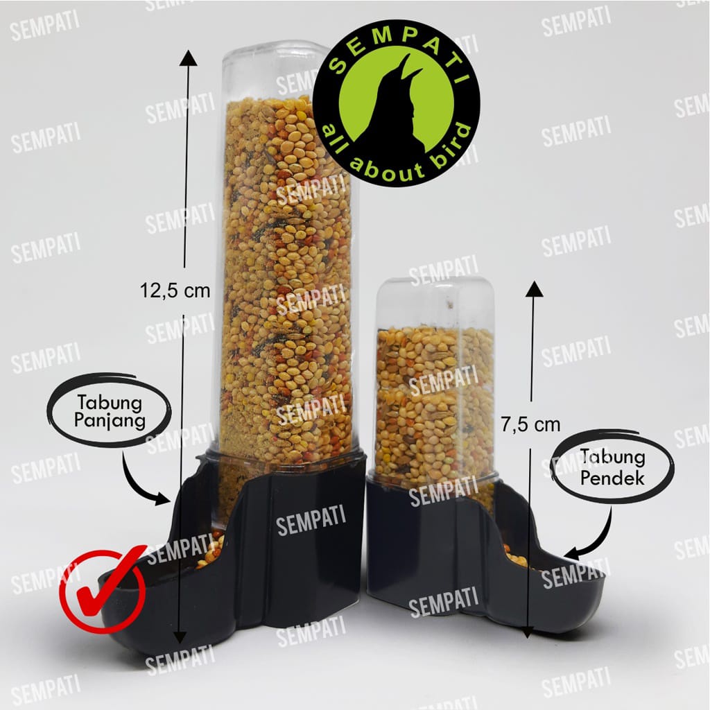 Jual CEPUK WADAH PAKAN MINUM BURUNG DISPENSER TABUNG PANJANG CEPUK TEMPAT MAKAN PAKAN BURUNG ...