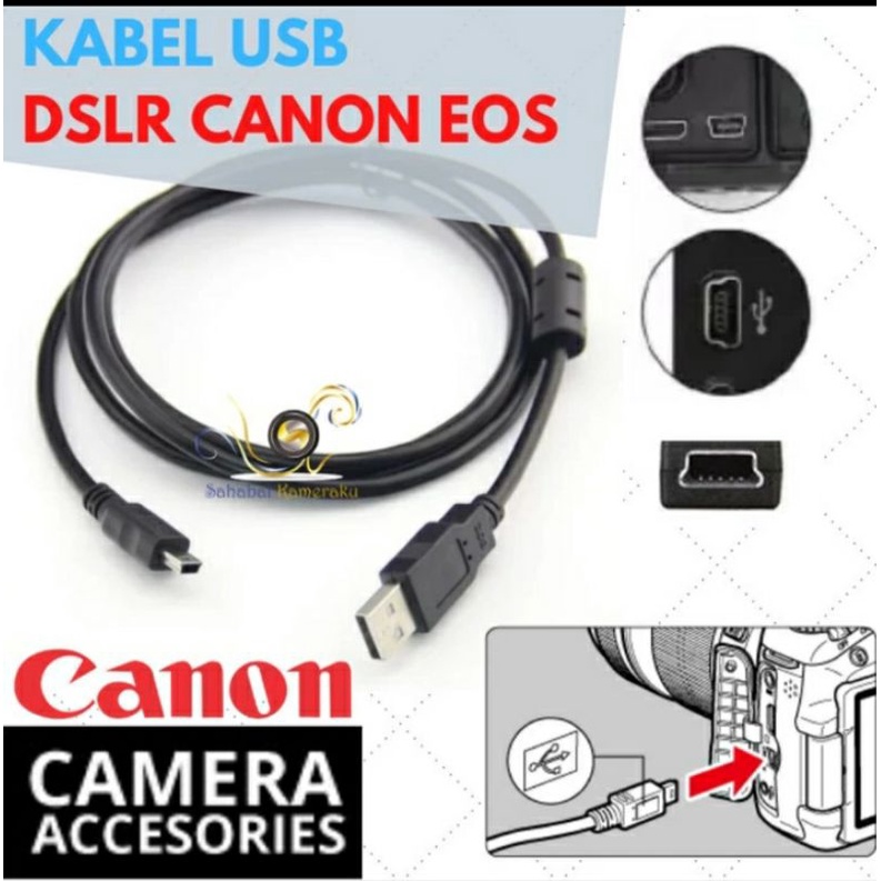 Jual KABEL DATA USB FOR CANON DSLR | Shopee Indonesia