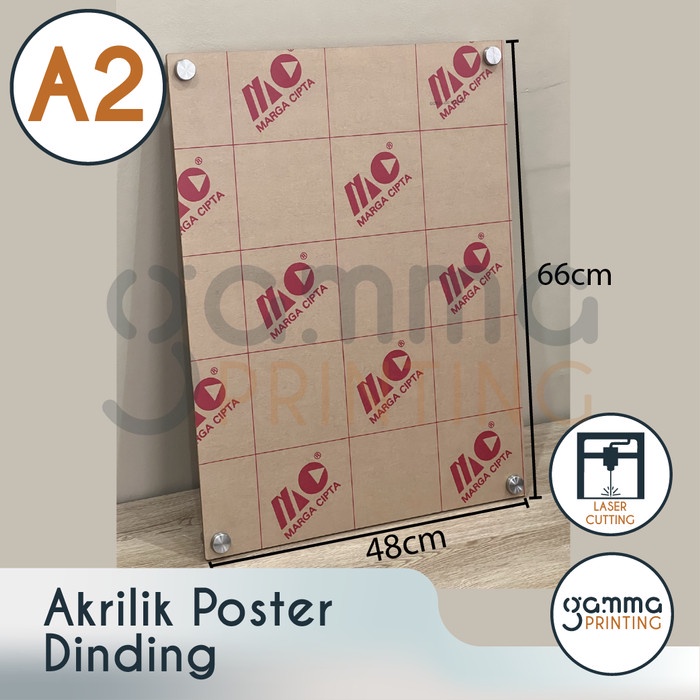 Jual Display Poster Dinding Akrilik Ukuran A2 / Frame / Bingkai ...