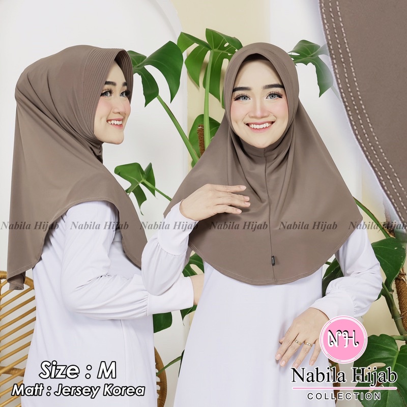 Jual JILBAB INSTAN JERSEY MENUTUP DADA / JILBAB POLOS M (ORI) NABILA / BERGO HAMIDAH / JILBAB ...